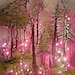 Pink Fairy Forest Digital Art Digital Painting Trees Abstract Artwork ...