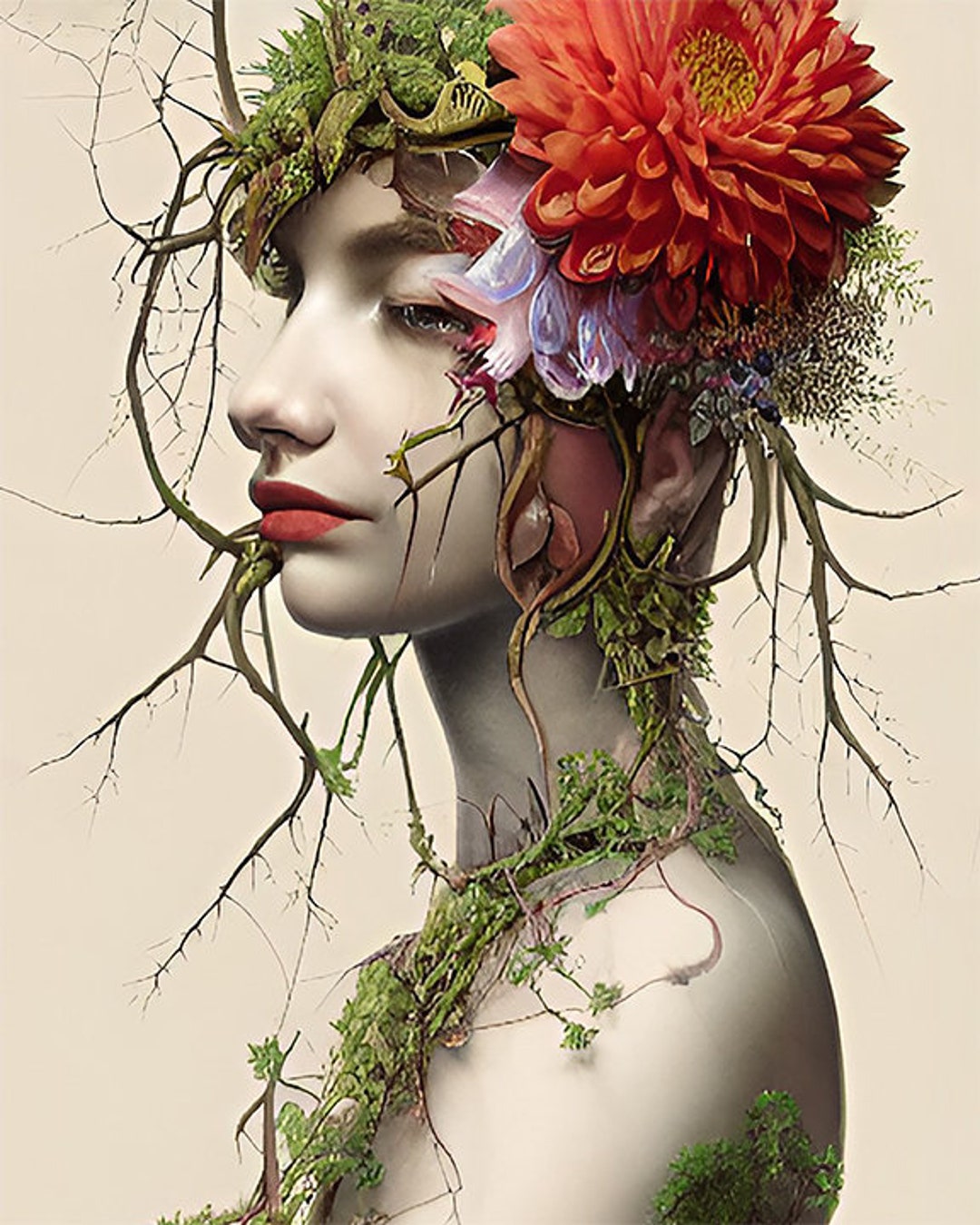 Wicked Garden Surreal Portraits Digital Art Prints Beauty Portrait ...