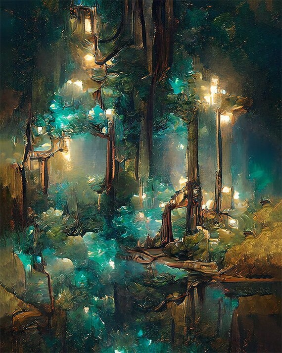 Digital Painting Forest