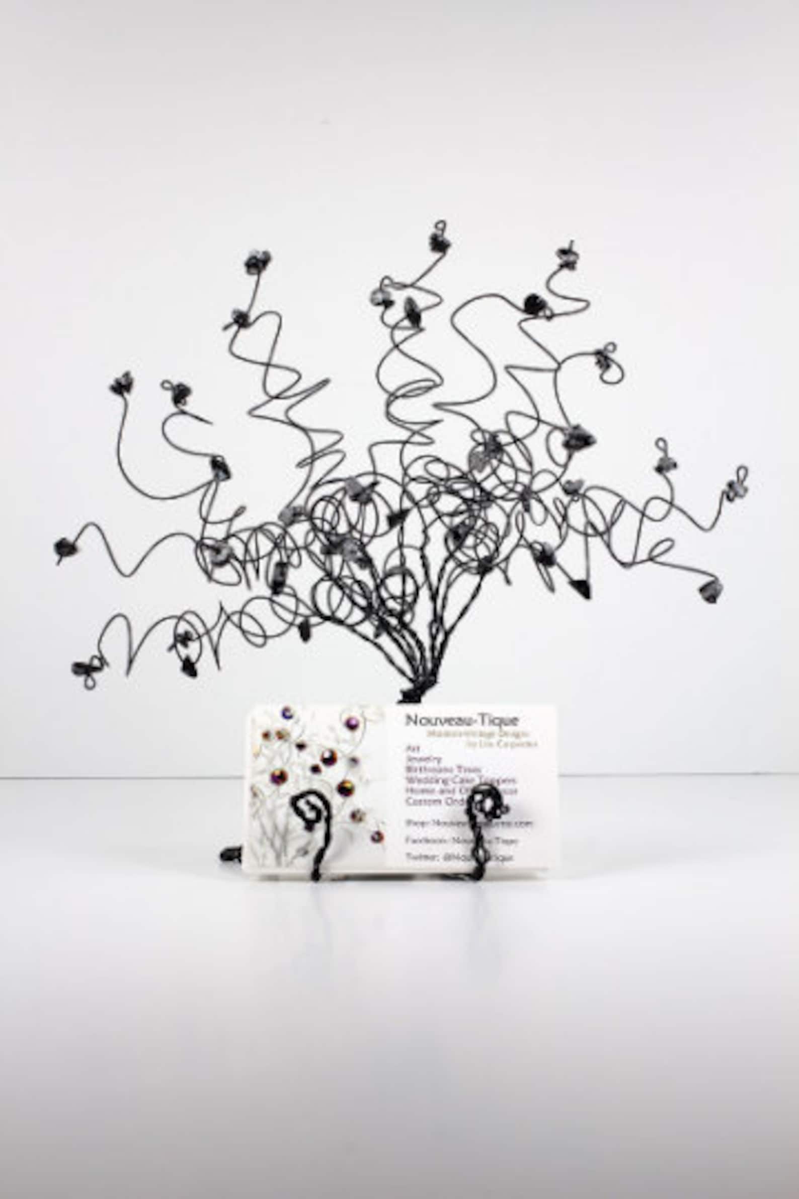 Business Card Holder Tree Custom Sculpture in Any Color - Etsy