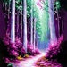 Wayward Path Digital Artwork Digital Art Painting Trees Forest Woodland ...