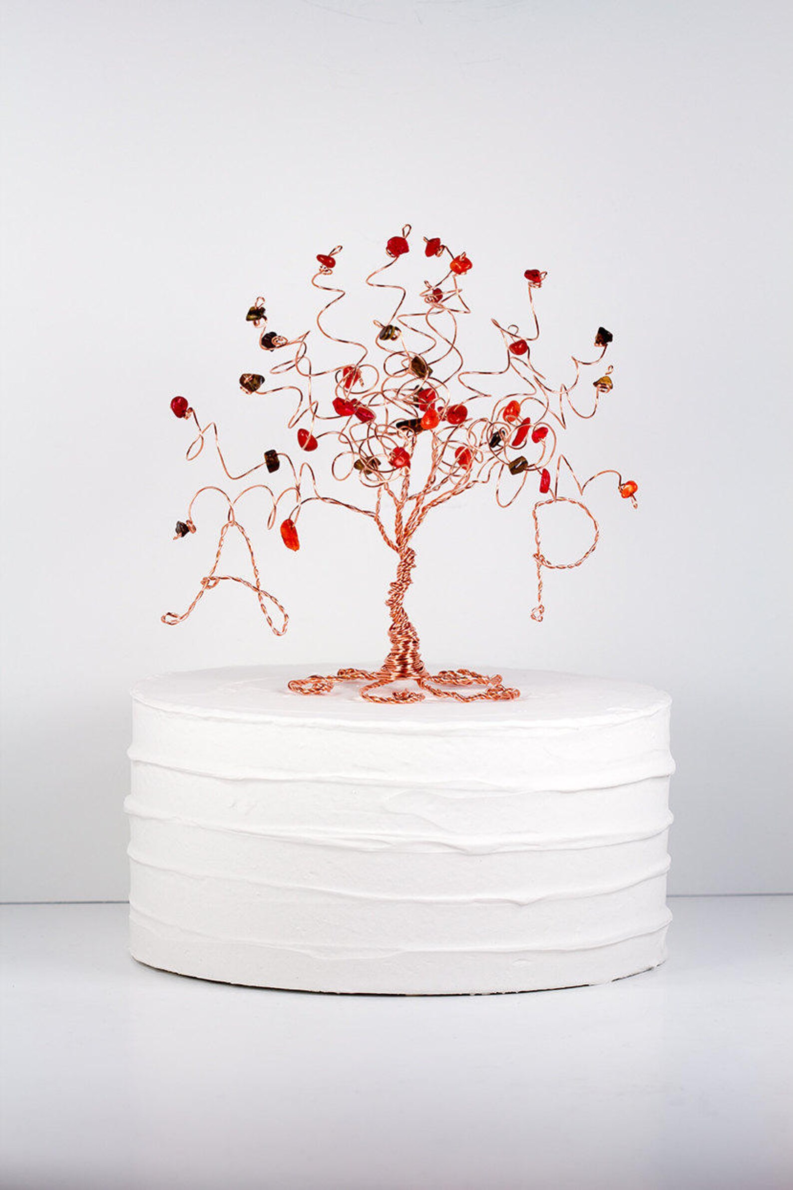 Wire Tree Wedding Cake Topper With Initials Custom Tree in Your Wedding ...