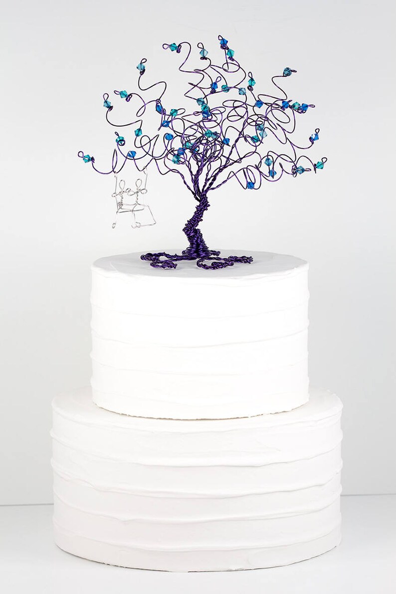 Swing Set Wedding Cake Topper Custom Tree Sculpture - Etsy