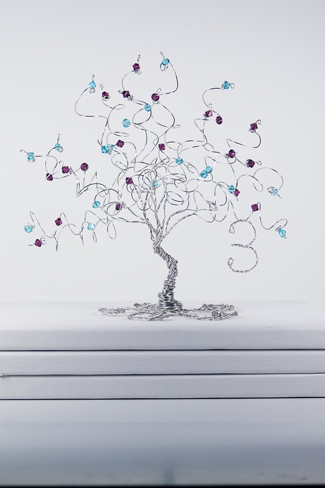 Anniversary Tree Sculpture Custom Wire Tree With Combination of Two ...