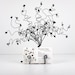 Wire Tree Business Card Holder Tree Sculpture in Black and Gray Fathers ...