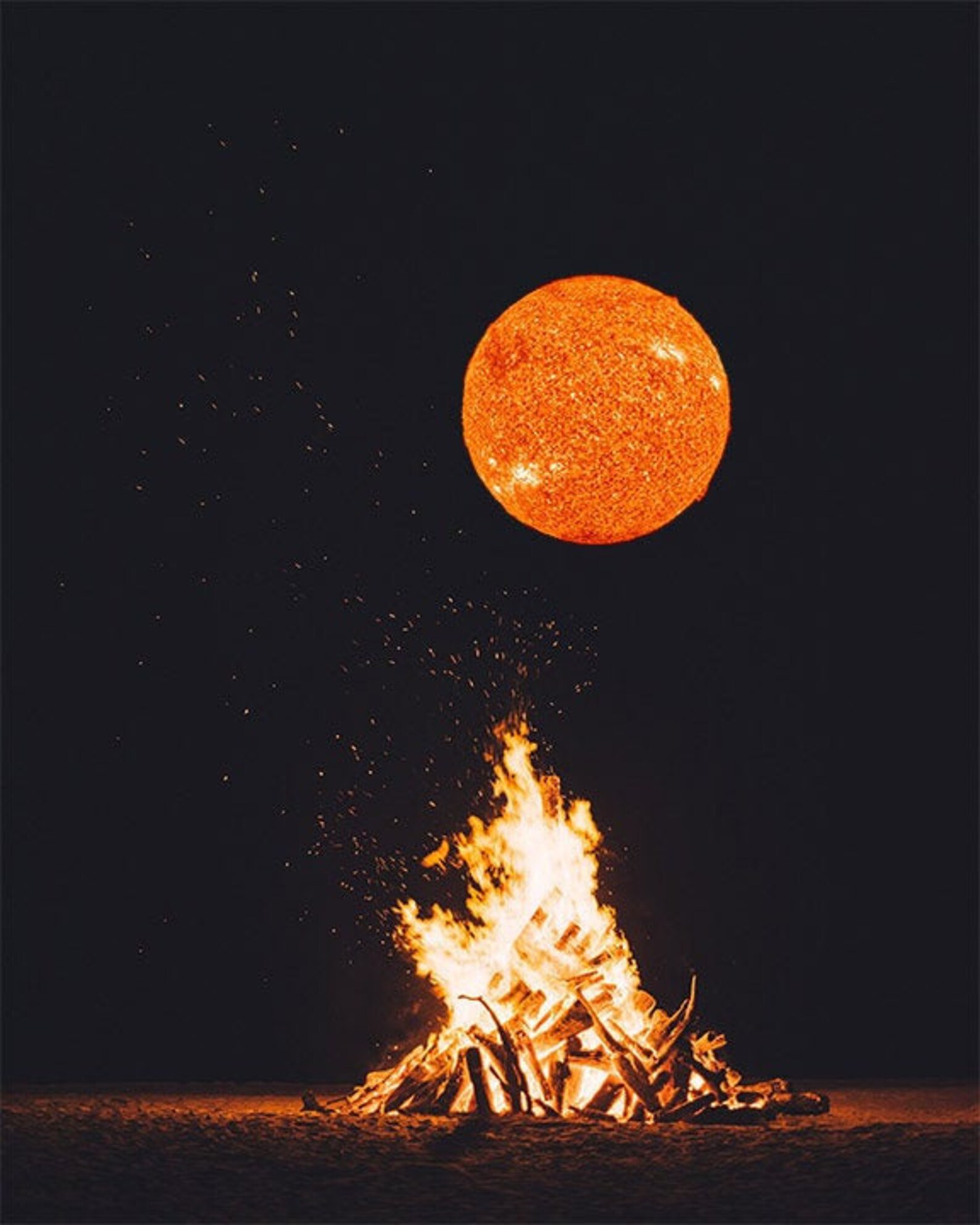 Sunburn Collage Artwork Digital Art Surreal Art Digital - Etsy