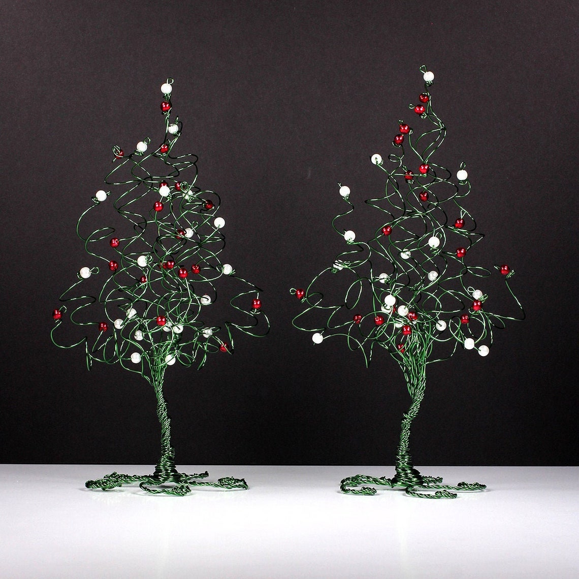 Christmas Tree Evergreen Wire Tree Wedding Cake Topper - Etsy