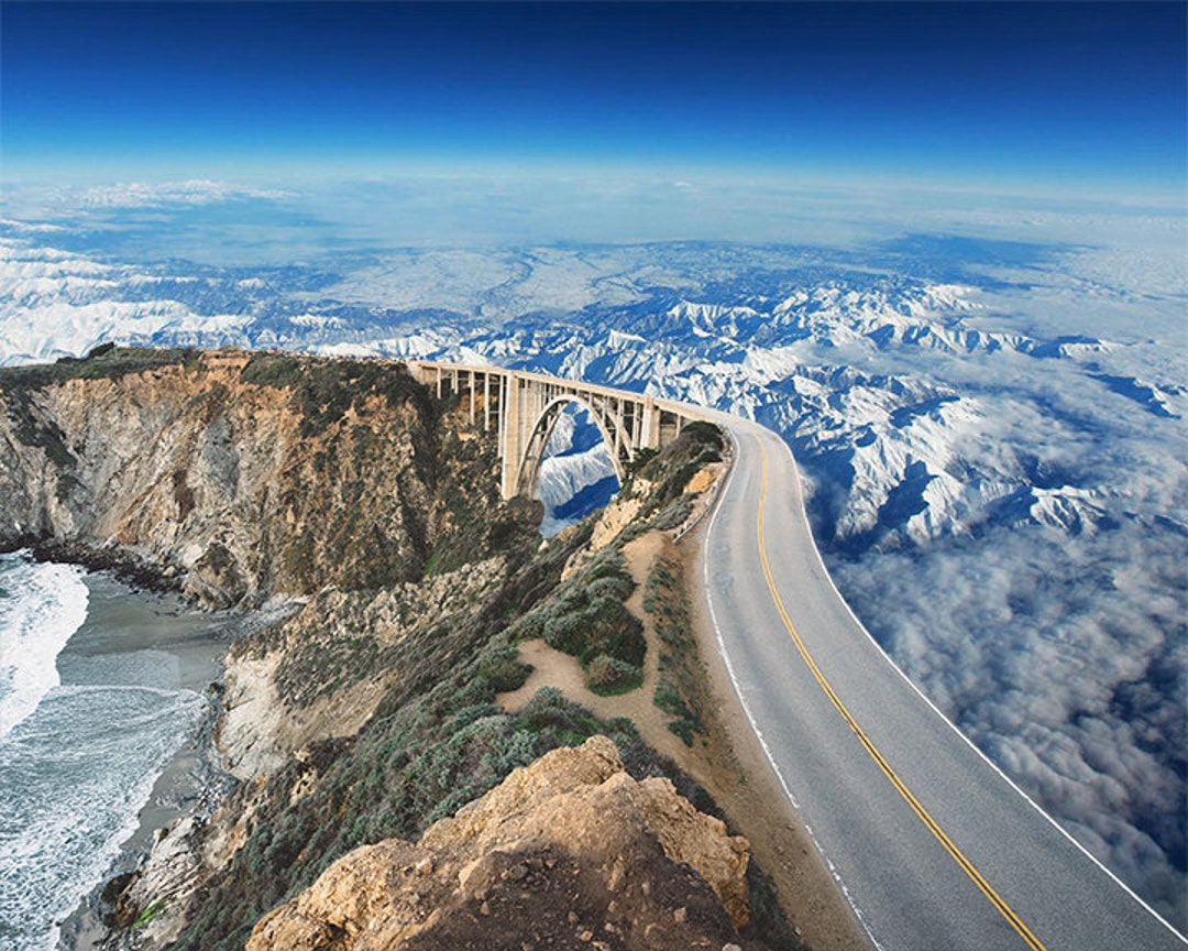 The High Road Collage Art Print Digital Art Print Surreal Art Digital ...