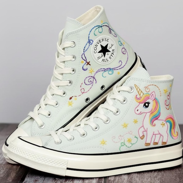 Unicorn Converse - Etsy