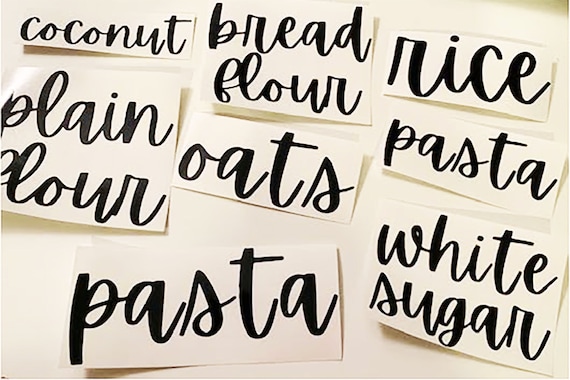 Customized Labels multiple Fonts & Colors - Etsy