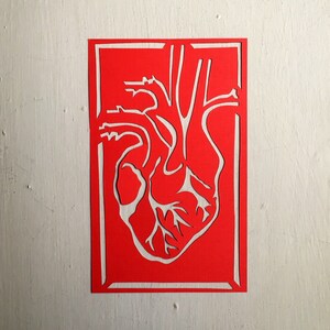 Anatomy of a Heart - Papercut, Paper Cut-out - Etsy