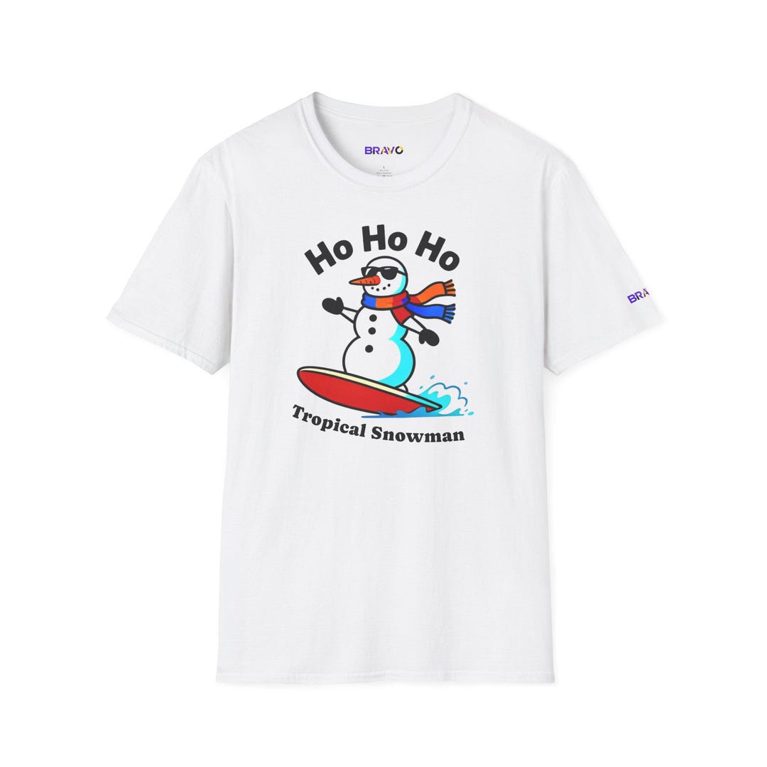 Snowman Surfing | Snowman Holiday - Etsy