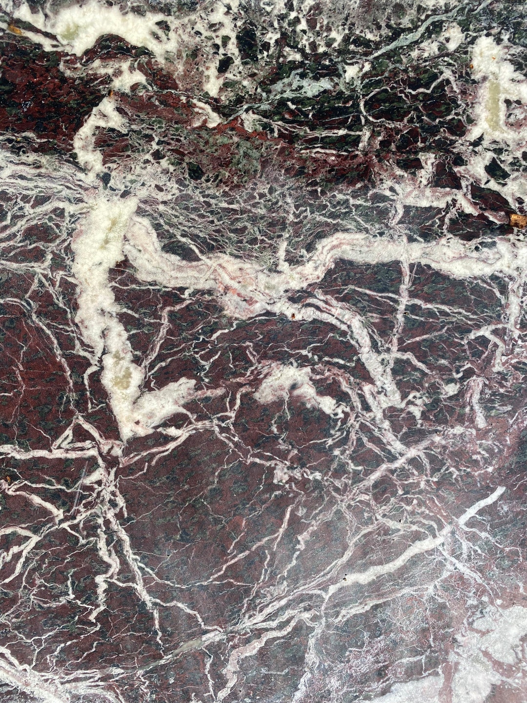Red Marble Raw Slab Display Centerpiece - Etsy