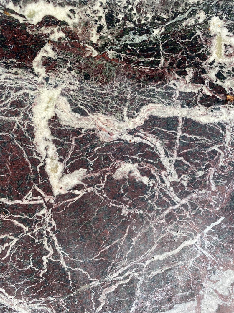 Red Marble Raw Slab Display Centerpiece - Etsy