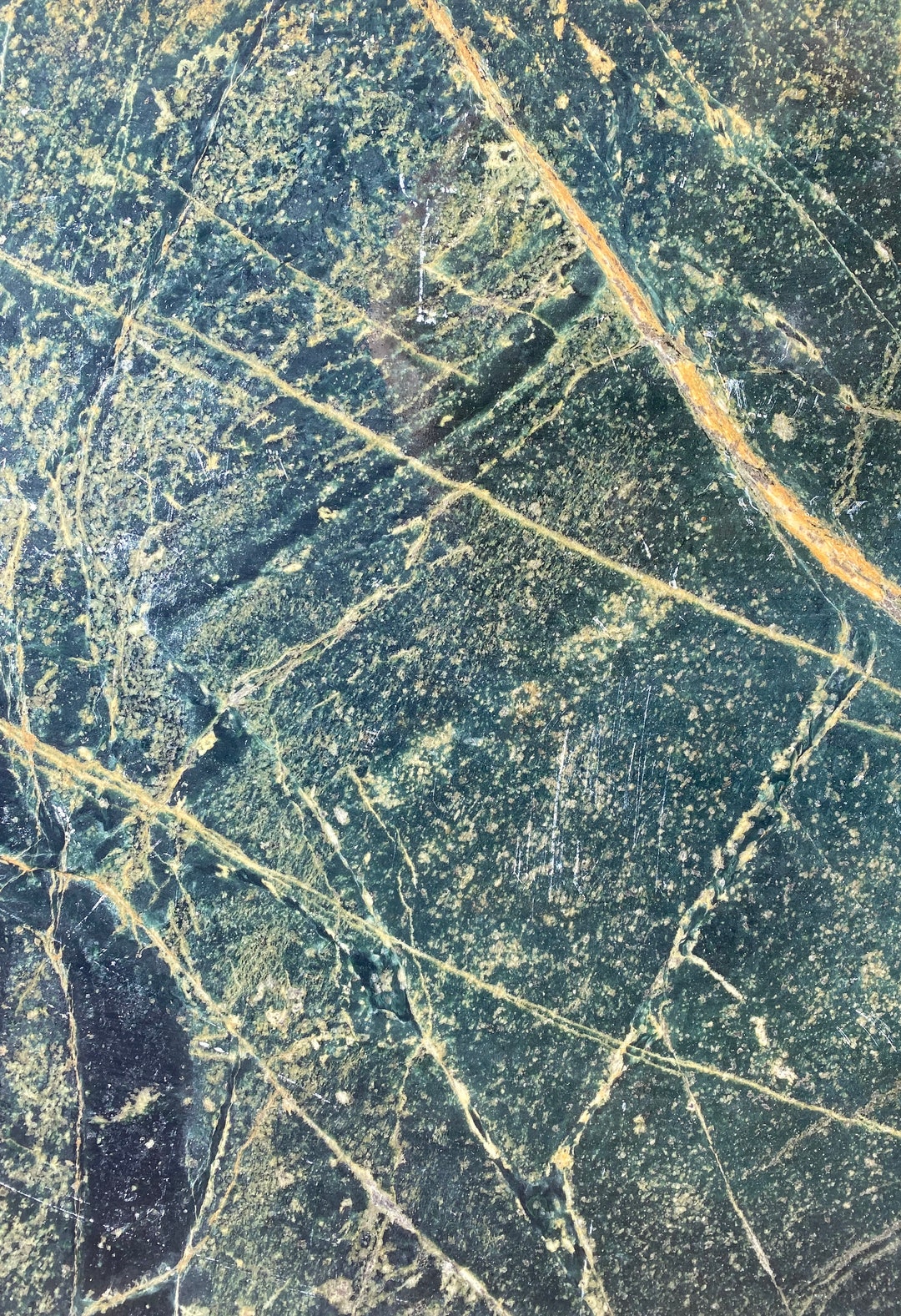 Green and Yellow Marble Raw Slab Display Centerpiece - Etsy