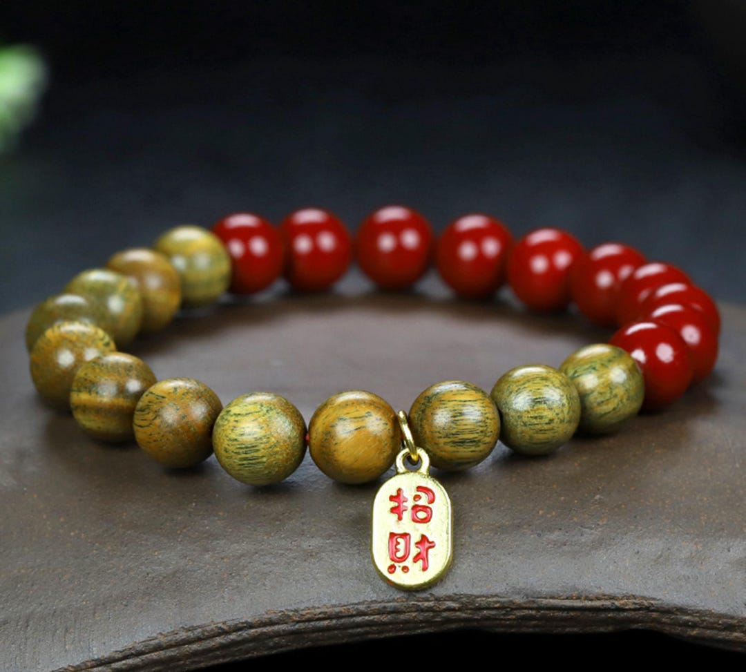 Handmade Bodhi Prayer Stacked Belts Bracelet Cinnabar—— Bohemian Style ...
