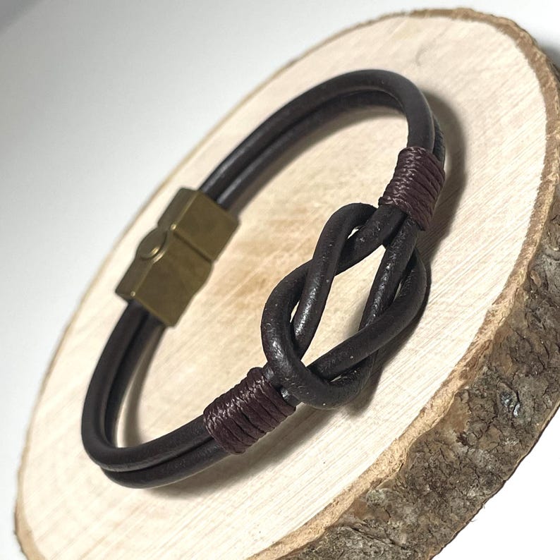 Leather Love Knot Bracelets: Infinity Celtic Men, Friendship ...