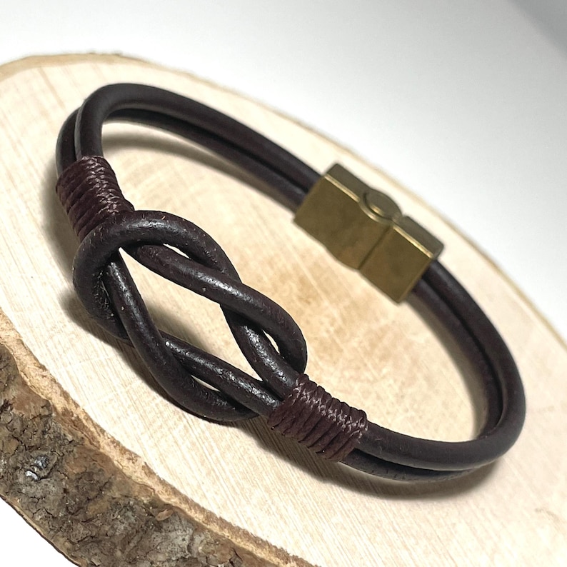 Leather Love Knot Bracelets: Infinity Celtic Men, Friendship ...