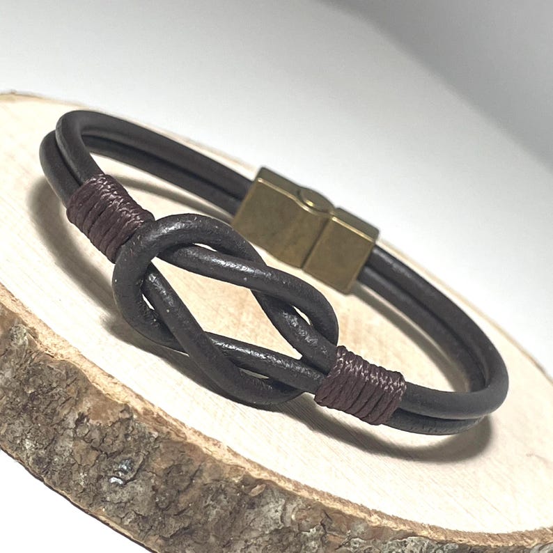 Leather Love Knot Bracelets: Infinity Celtic Men, Friendship ...