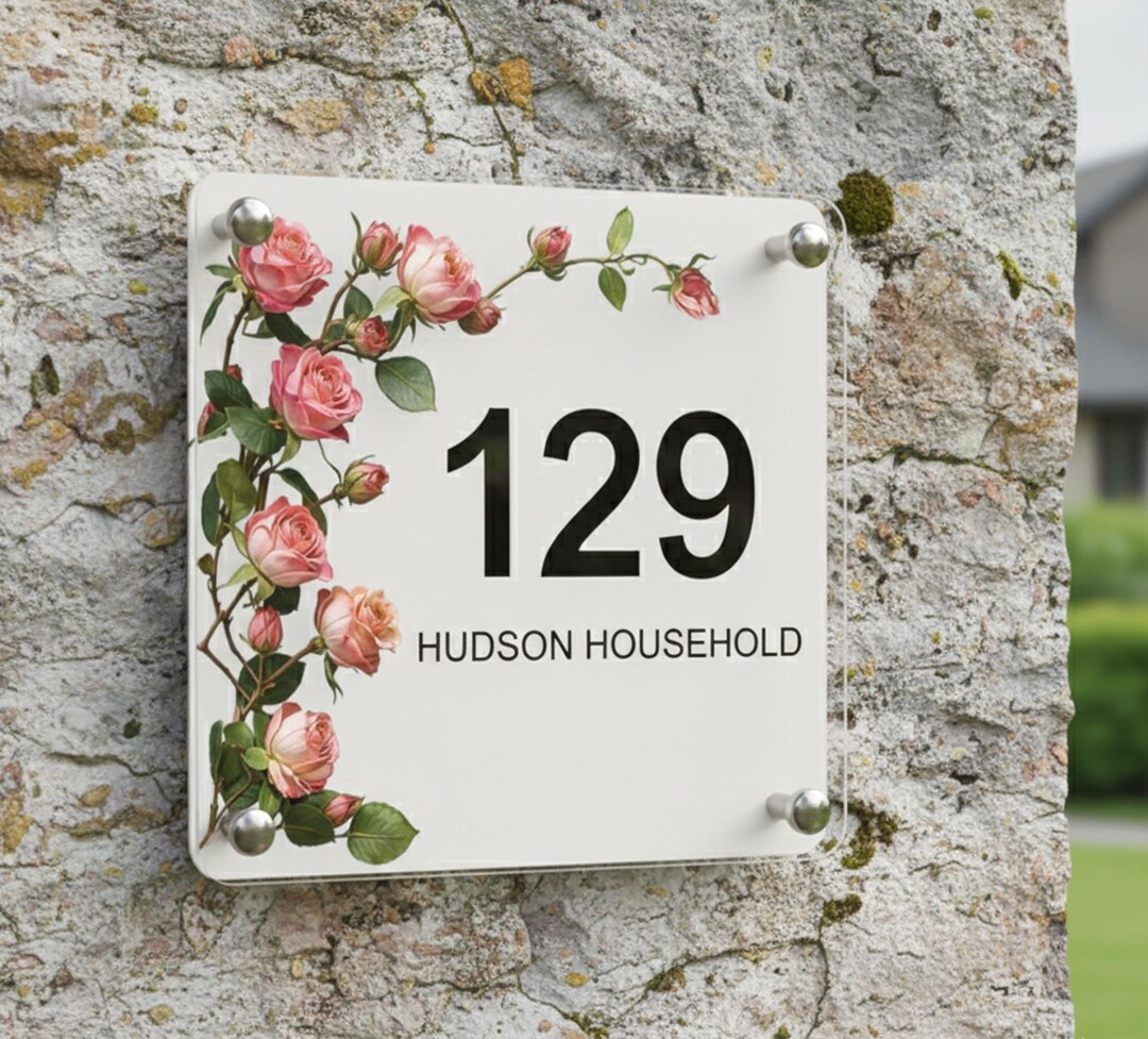 Custom House Sign Door Number , Family Name Plate , Home Address Plaque ...