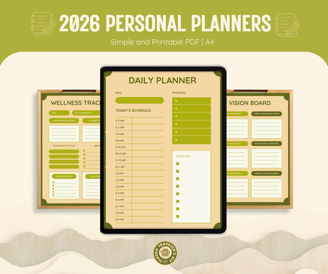 All-in-one Printable and Digital Personal Planner | 17 Printable ...
