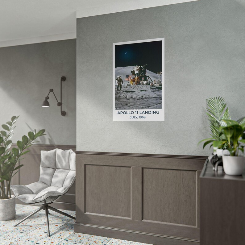 Apollo 11 Poster Historical Moon Landing Nasa Poster Print Space ...