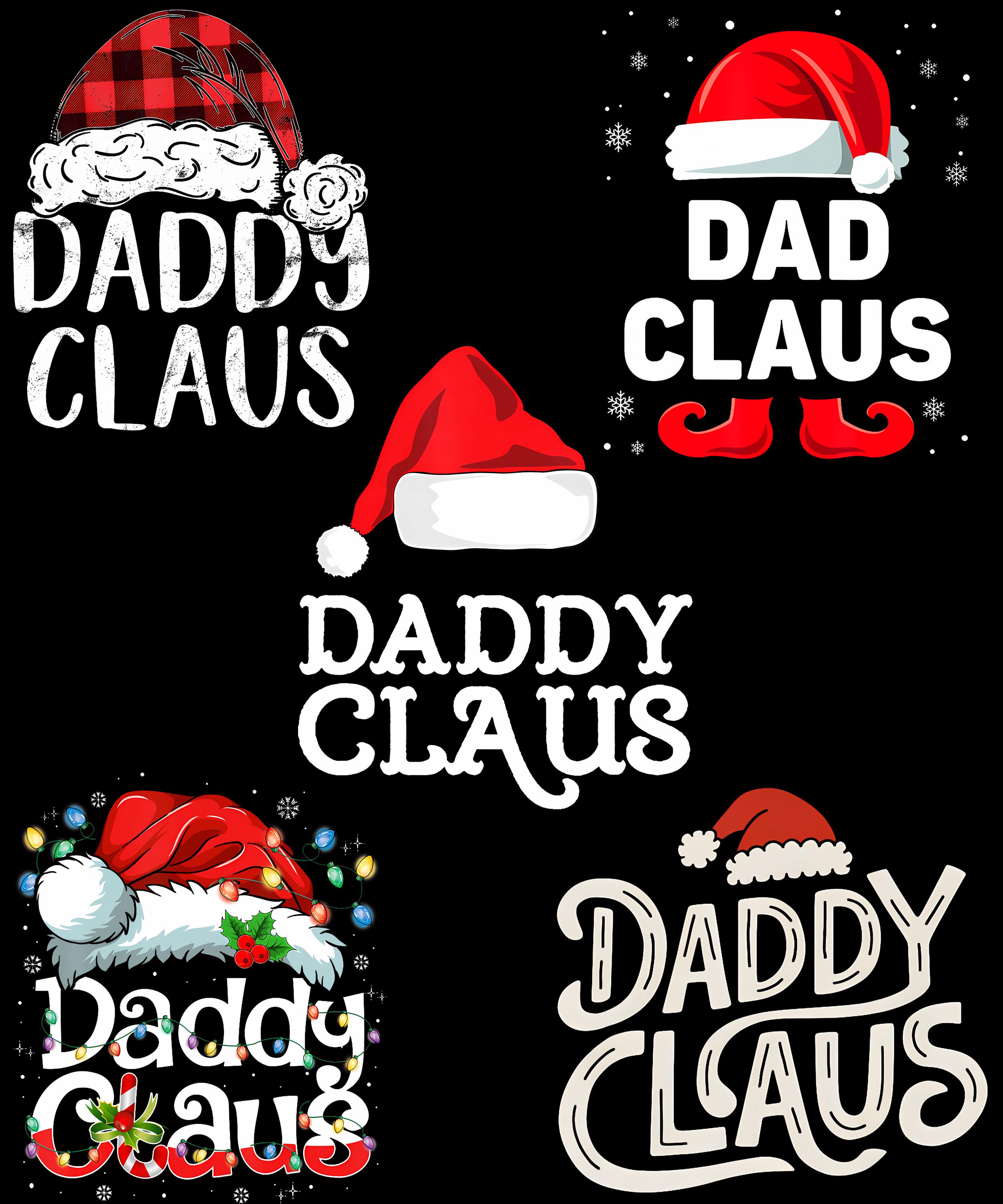 Daddy Claus PNG Bundle, Dad Christmas Designs, Santa Hat (sublimation ...