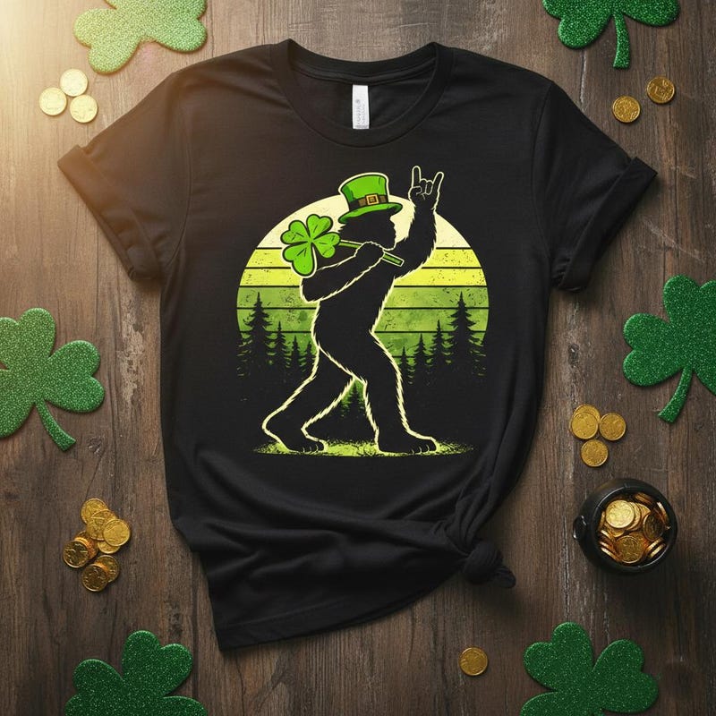 St Pattys Day Bigfoot - Etsy