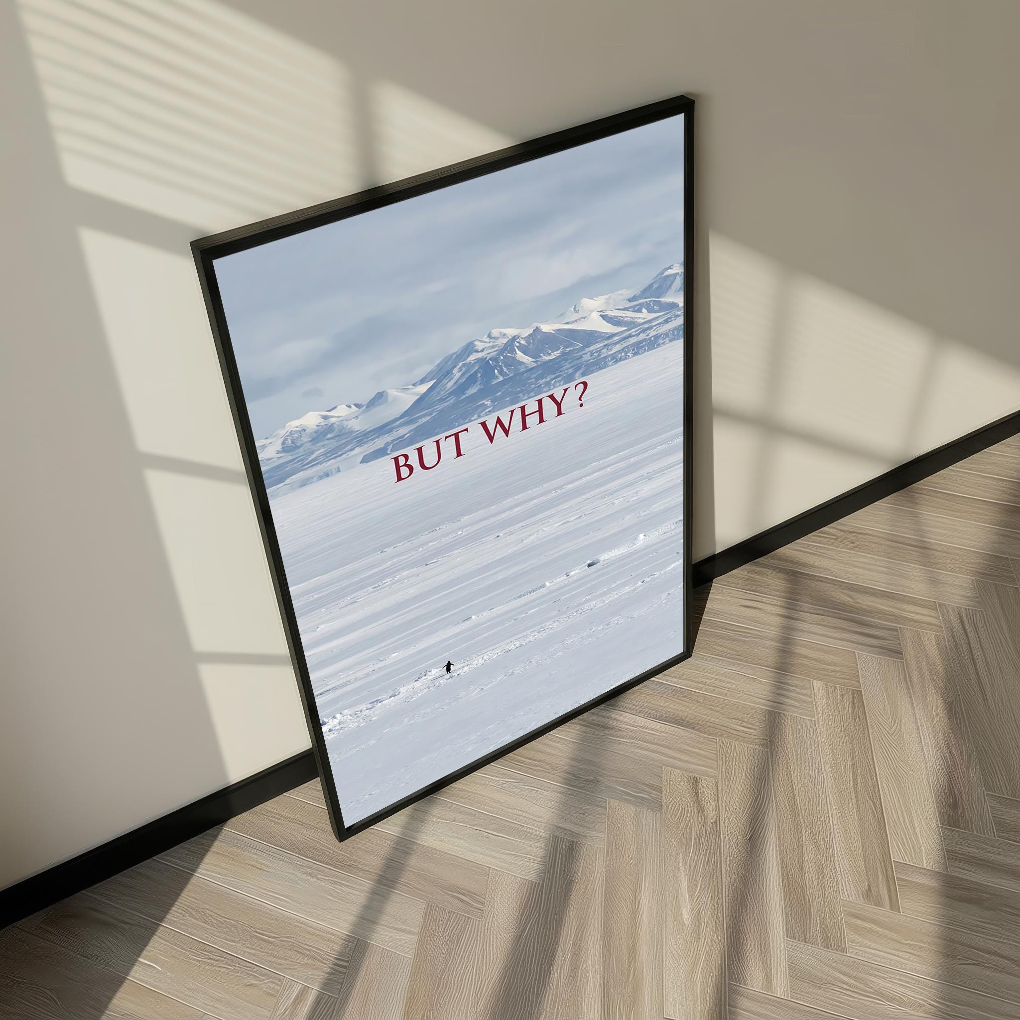 Nihilist Penguin Wall Art | “but Why?” Anti Work Office Decor ...