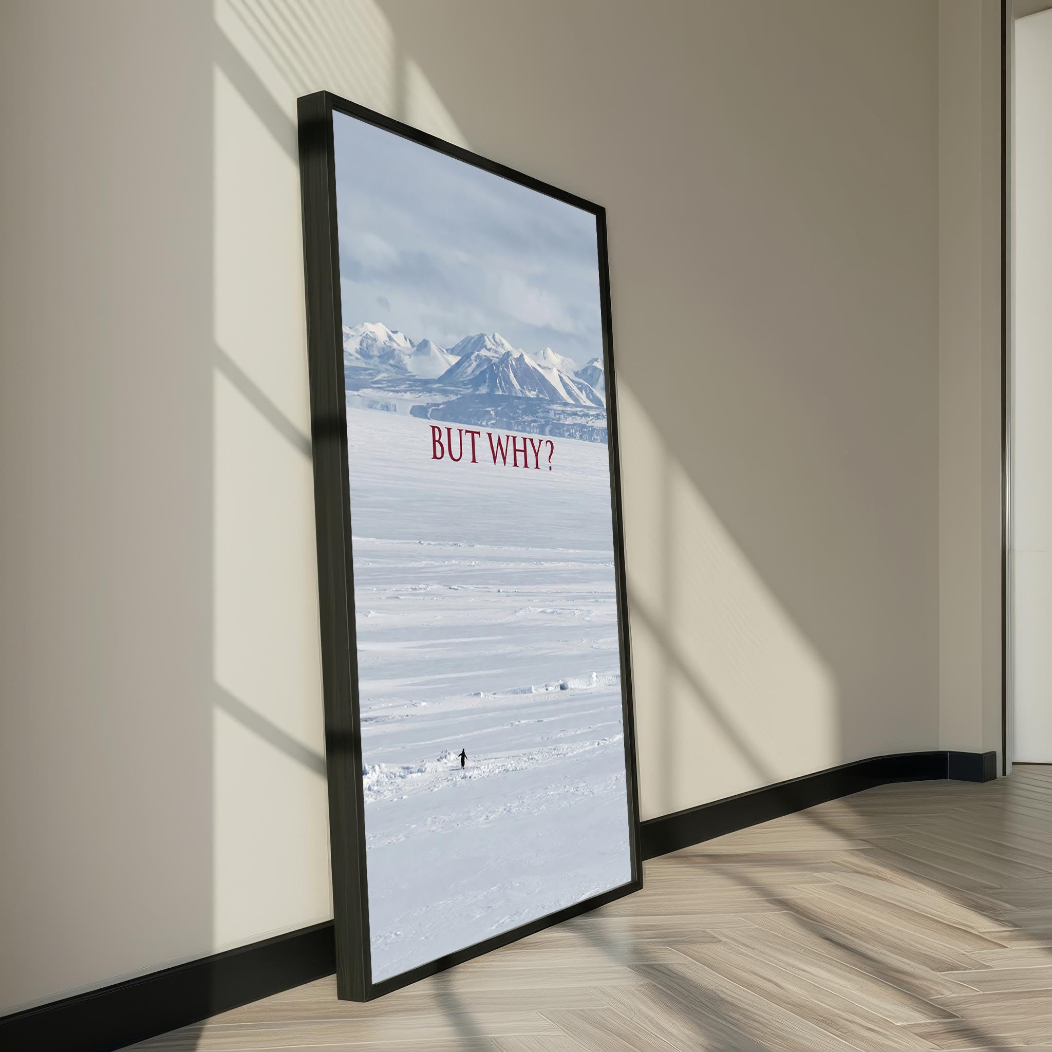 Nihilist Penguin Wall Art | “but Why?” Anti Work Office Decor ...
