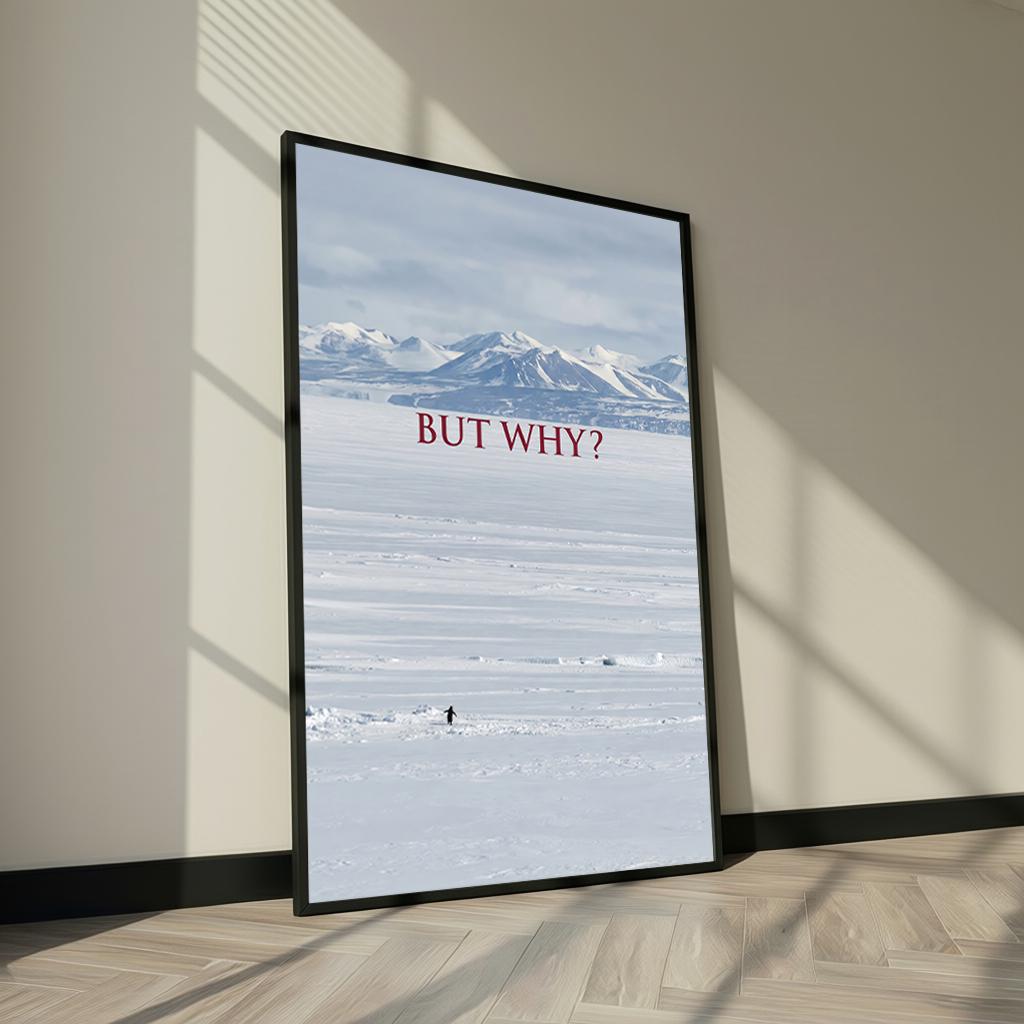 Nihilist Penguin Wall Art | “but Why?” Anti Work Office Decor ...