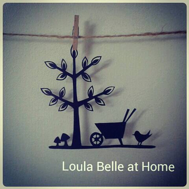 Green Fingers an Original Mini Papercut Template by Loula - Etsy