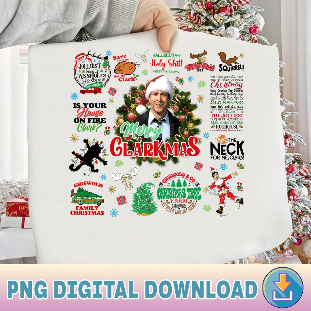 Merry Clarkmas Png File, National Lampoon Christmas Vacation Png, Clark ...
