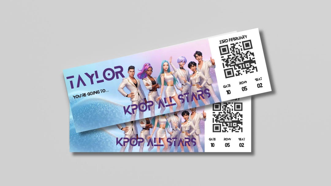 KPOP All Stars Concert Ticket | Digital Download Only | Souvenir ...