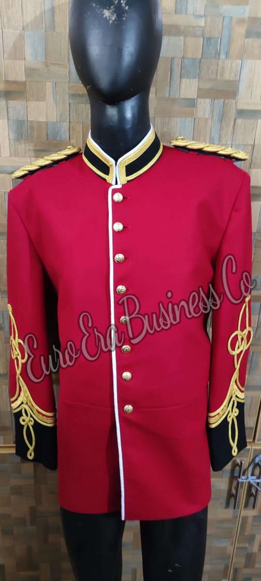 18th Century British Empire Anglu Zulu Officers Frock Coat Cosplay ...