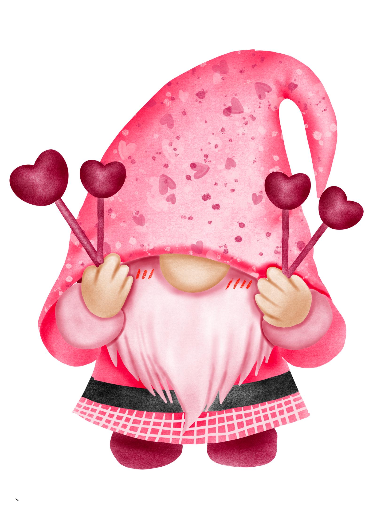 Valentine Gnome Clipart: Love Gnomes PNG (digital Download - Etsy Australia