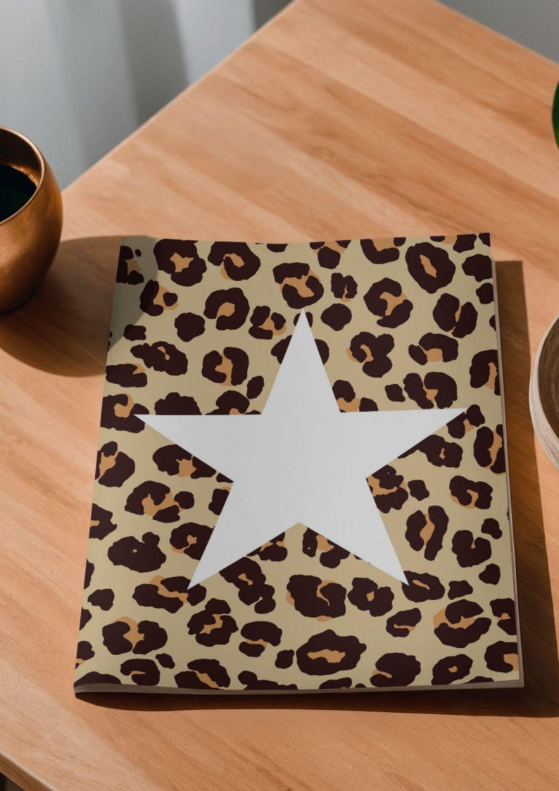 Cheetah Print Star & Cherry Mon Cheri Wall Art Set (digital Download ...