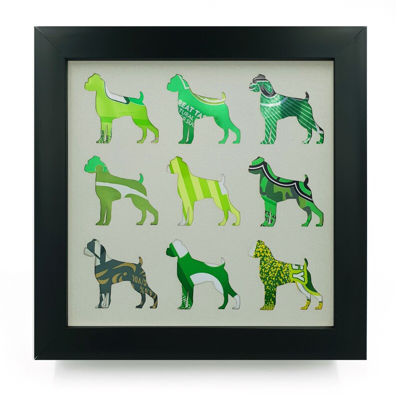 Boxer Dog Upcycled Can Picture - Framed, Many Colours Available - Etsy