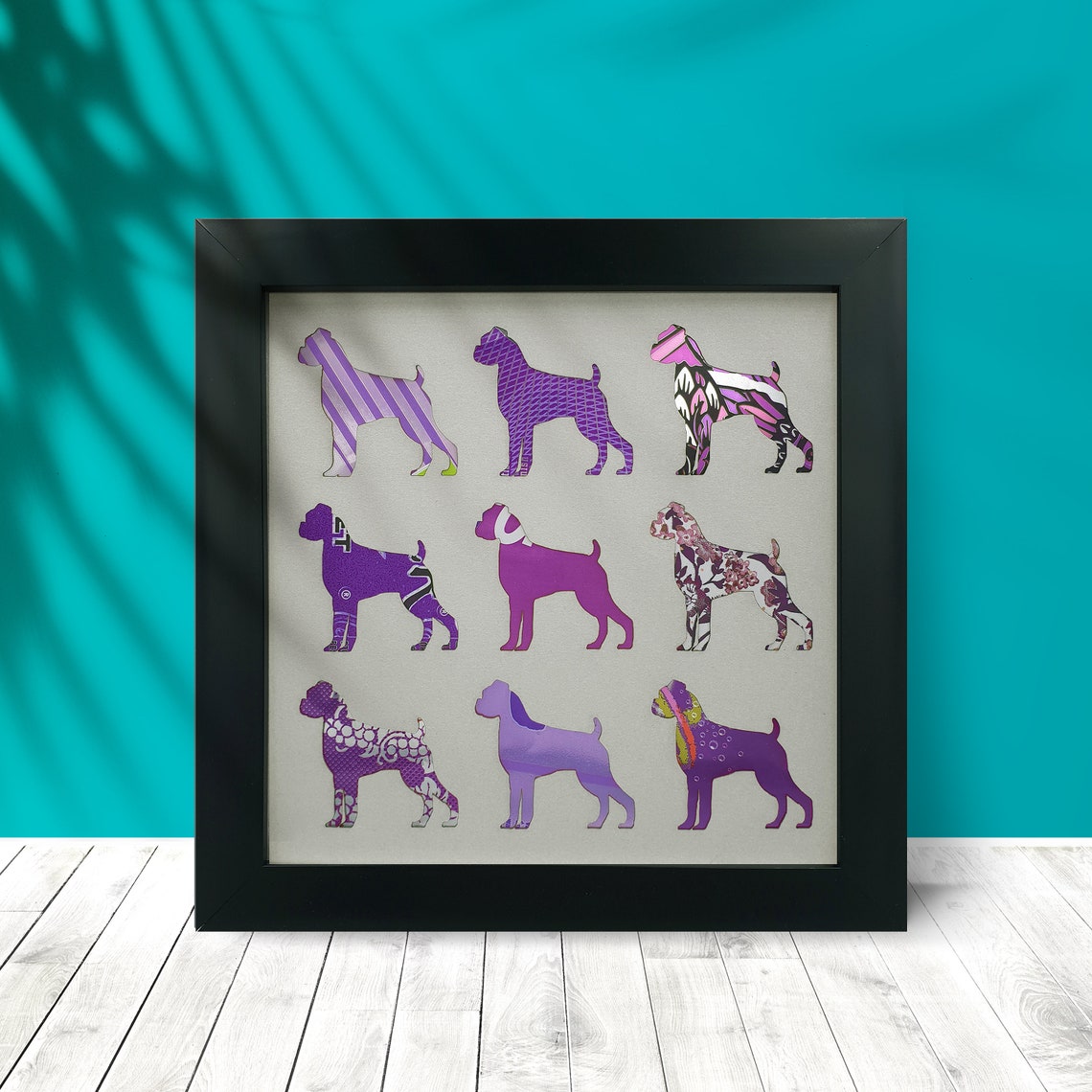 Boxer Dog Upcycled Can Picture - Framed, Many Colours Available - Etsy