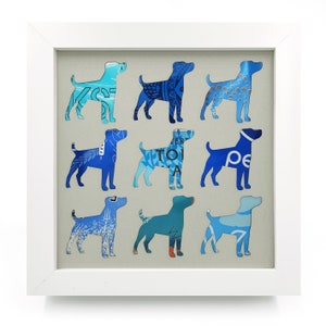Jack Russell Upcycled Can Picture - Framed, Many Colours Available - Etsy