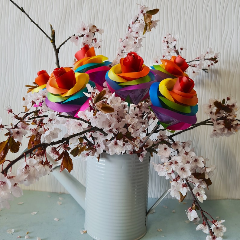 Plastic Bottle Rainbow Roses - Etsy