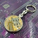 Yellow Circuit Board Keyring Upcycled PCB Keychain - Etsy