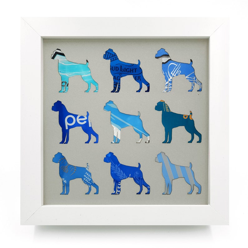 Boxer Dog Upcycled Can Picture - Framed, Many Colours Available - Etsy