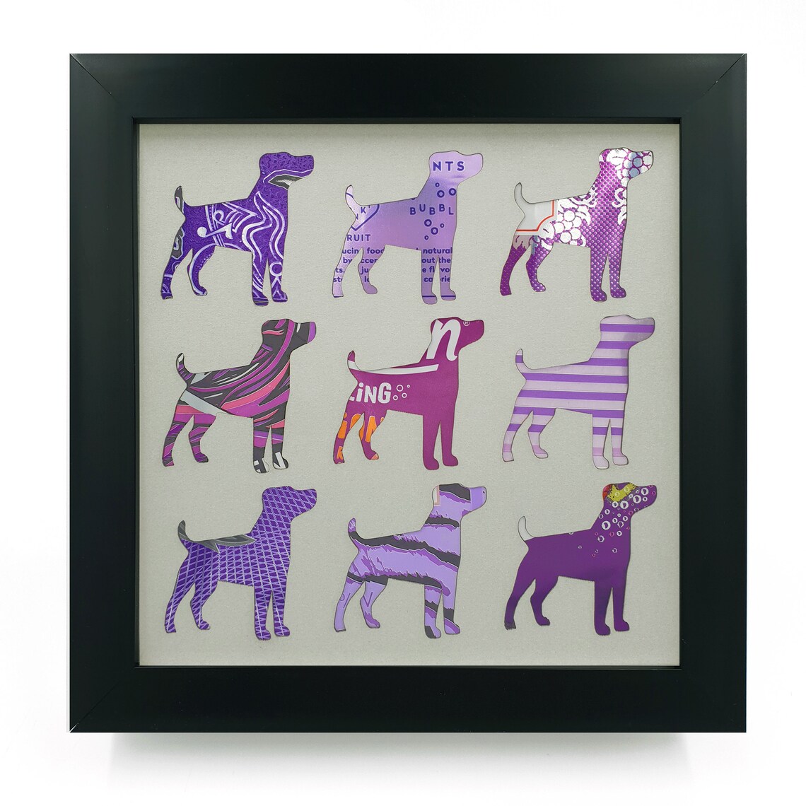Jack Russell Upcycled Can Picture Framed Many Colours - Etsy