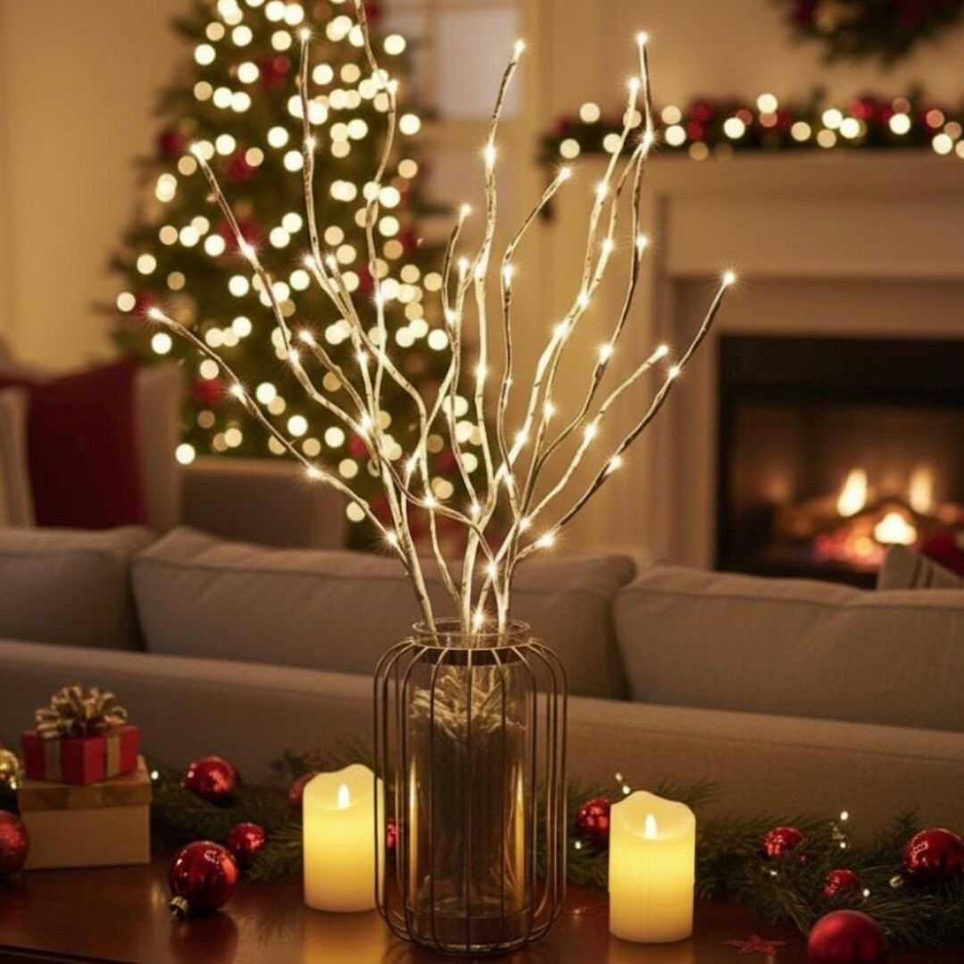 Warm Led Willow Twig Light- Ambient Led -christams Gift. - Etsy