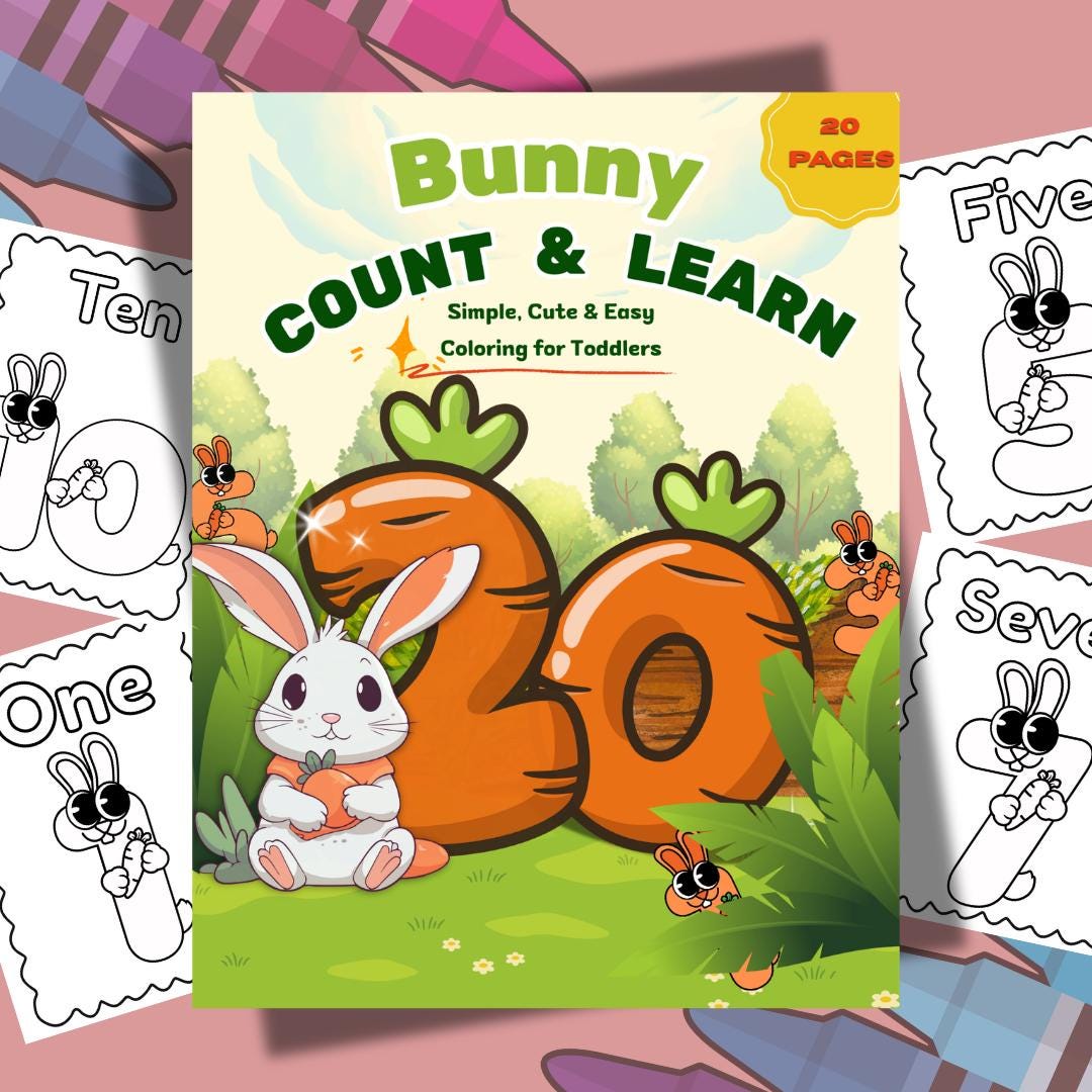 Bunny Counting Worksheets Printable | Count & Learn Numbers 1–20 ...