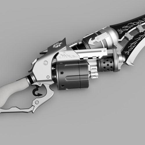 Gunblade Revolver 3D Print Files - Etsy