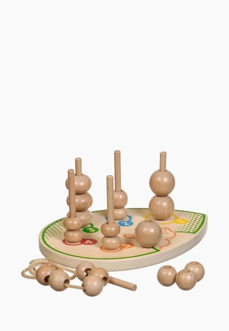 Wooden Toy Caterpillar Pyramid | Intelligence Test Game | Wooden ...