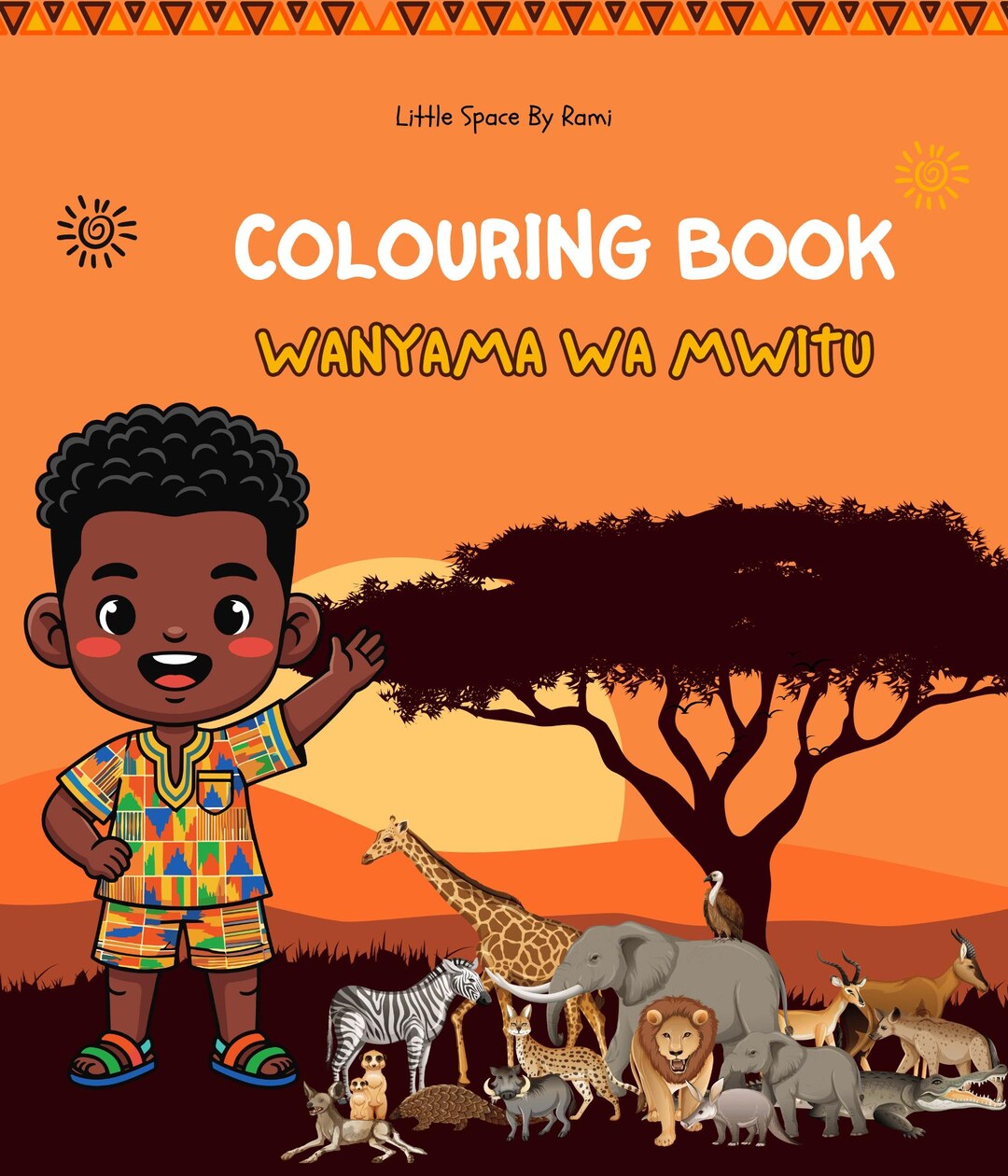Swahili Animal Words & Coloring Book – Bilingual Kids Learning (digital ...