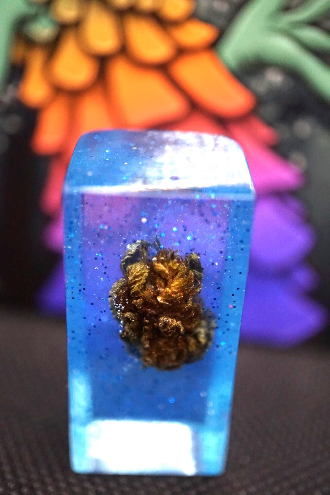 Real Cannabis Flower Encased in an Epoxy Resin Block - Etsy